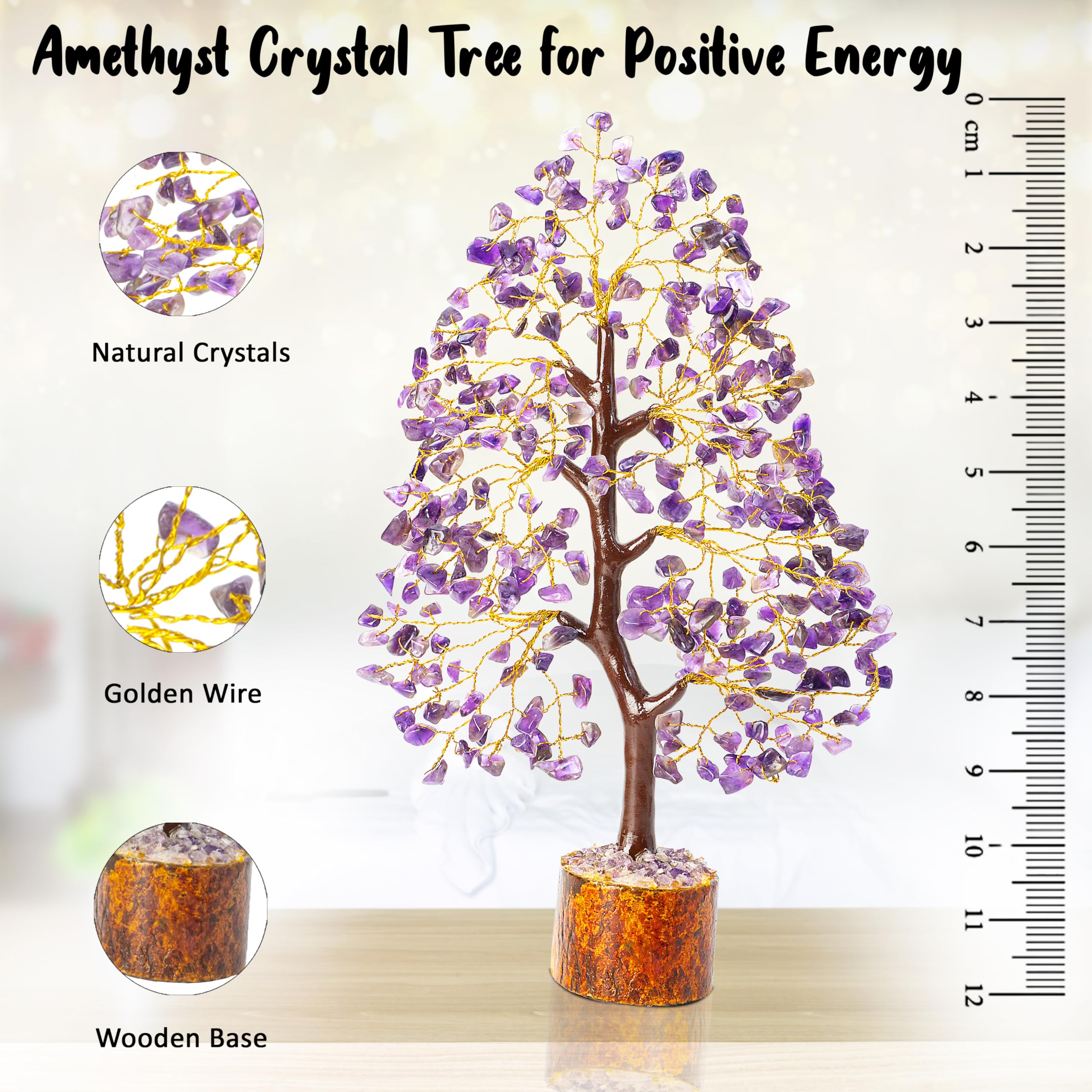 Amethyst Gemstone Tree – Crystal Tree of Life – Money Tree – Healing ...