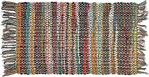 My Family House Recycled Chindi Rug Rainbow Cotton Sustainable Boho ...