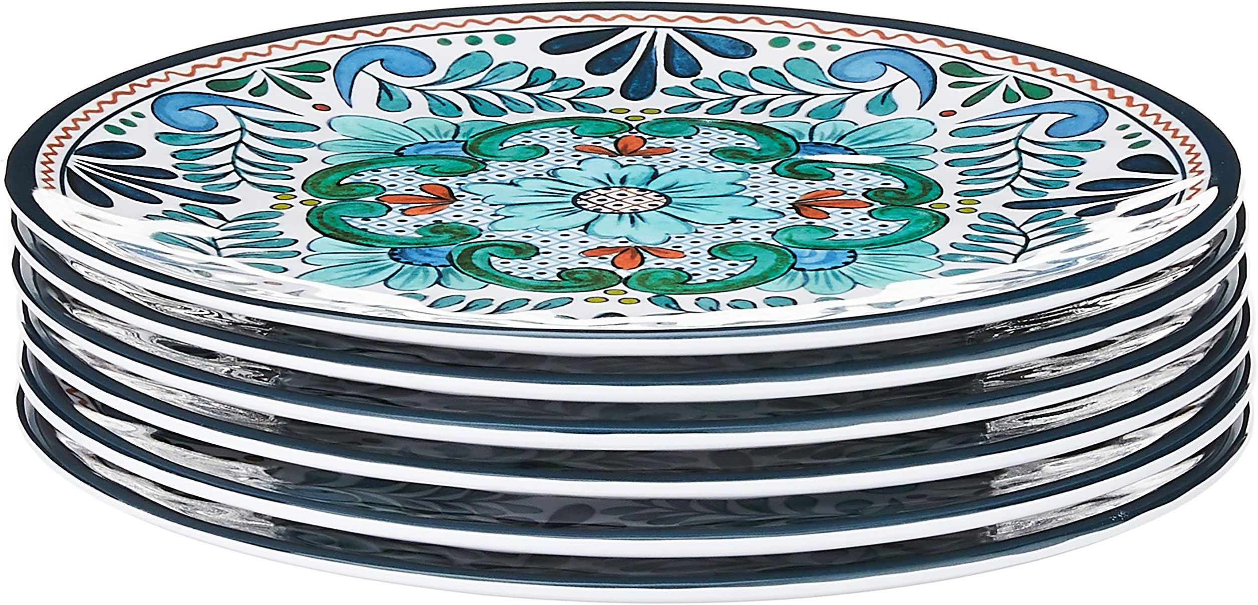 Amazon.com | Authentic Talavera 8" Plate Set - Handmade Mexican Pottery ...