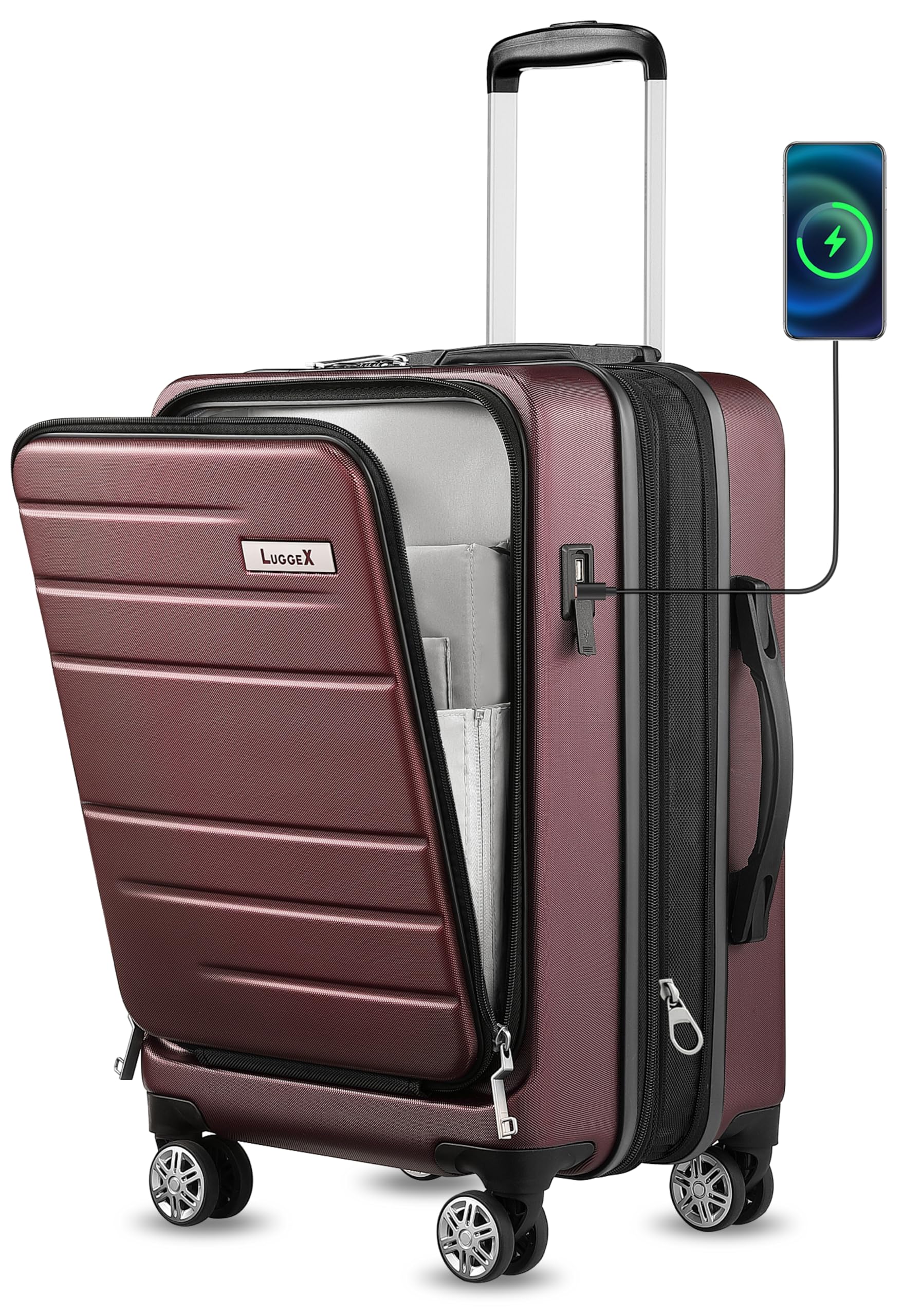 Snapklik.com : LUGGEX Carry On Luggage