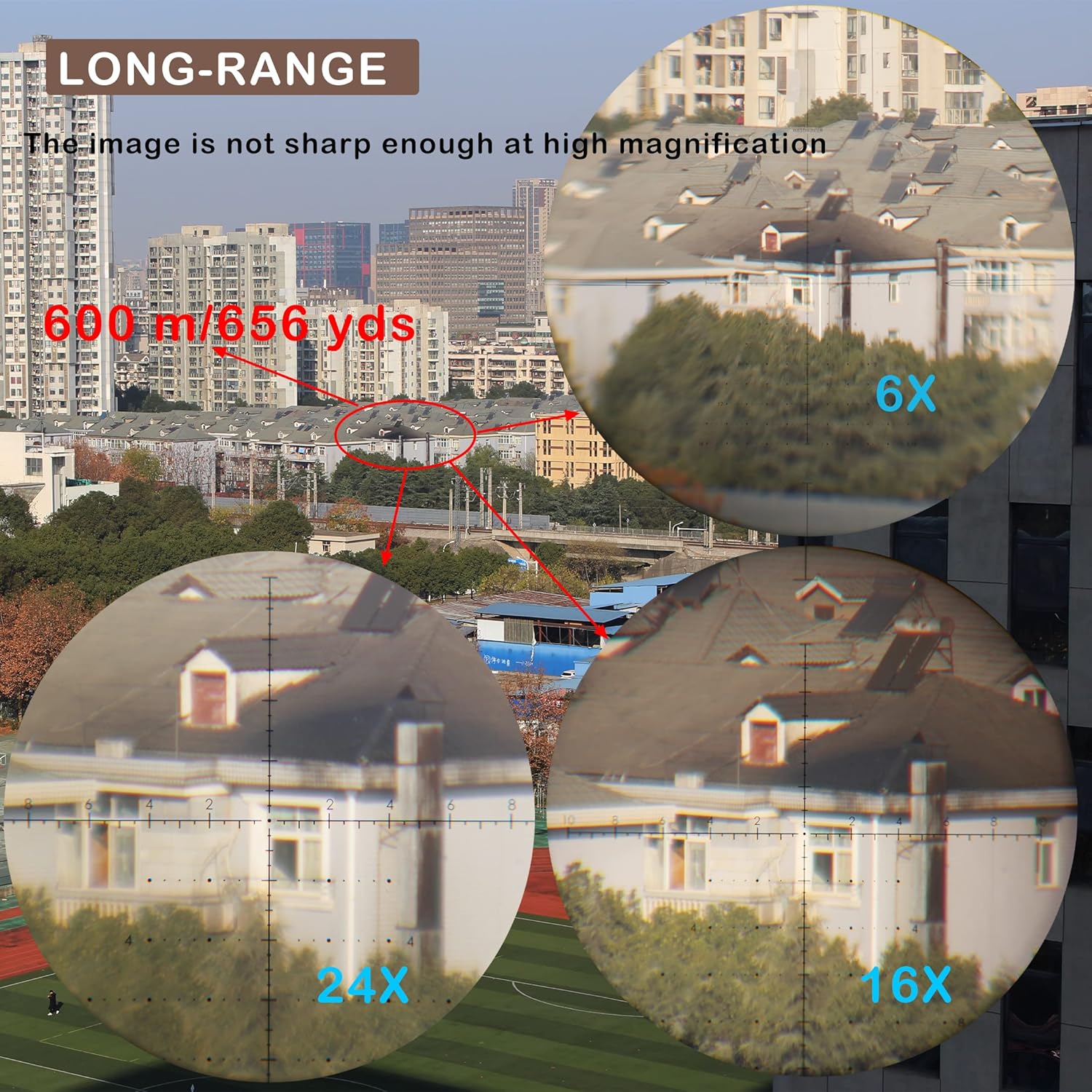 WestHunter Optics HD 6-24X50 FFP Scope, 30mm Tube First Focal Plane ...