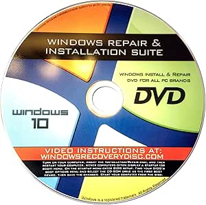 Recovery, Repair & Re-install disc compatible w/ All Versions of ...