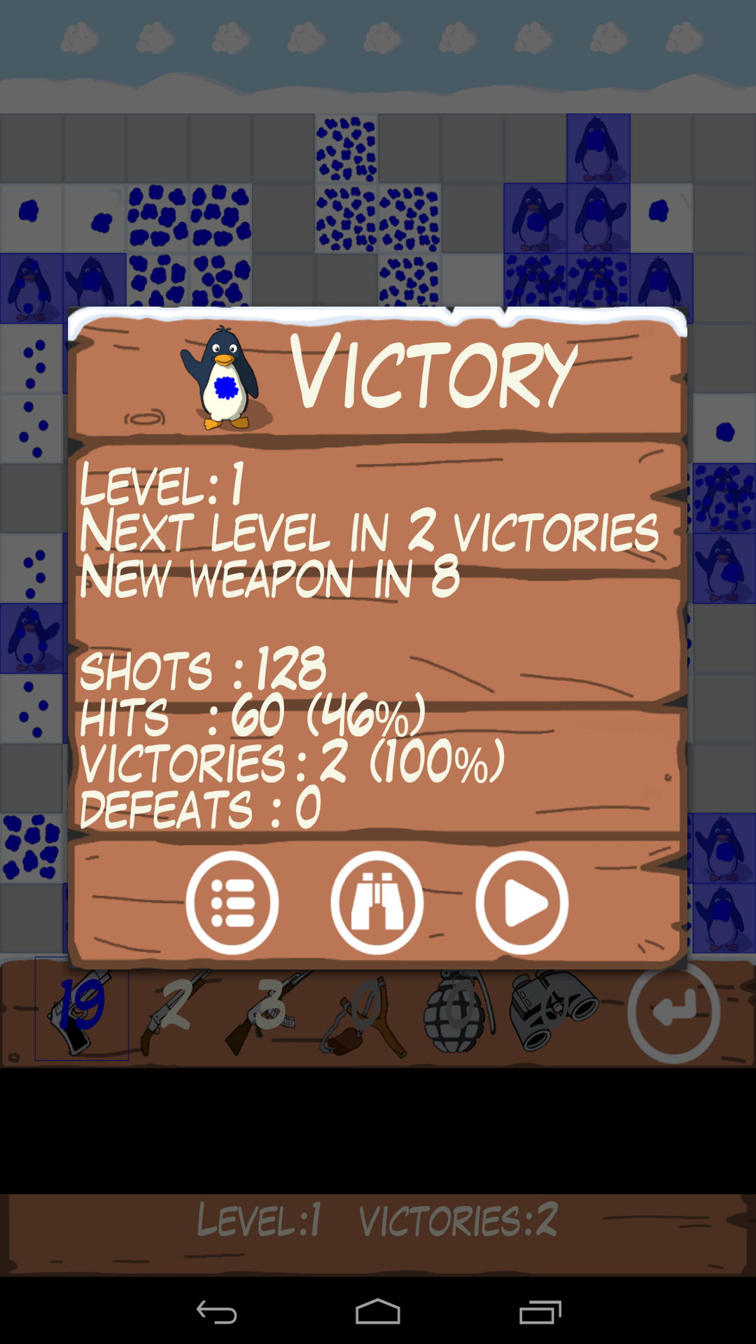 Aplicación Shoot Penguins en Amazon Appstore