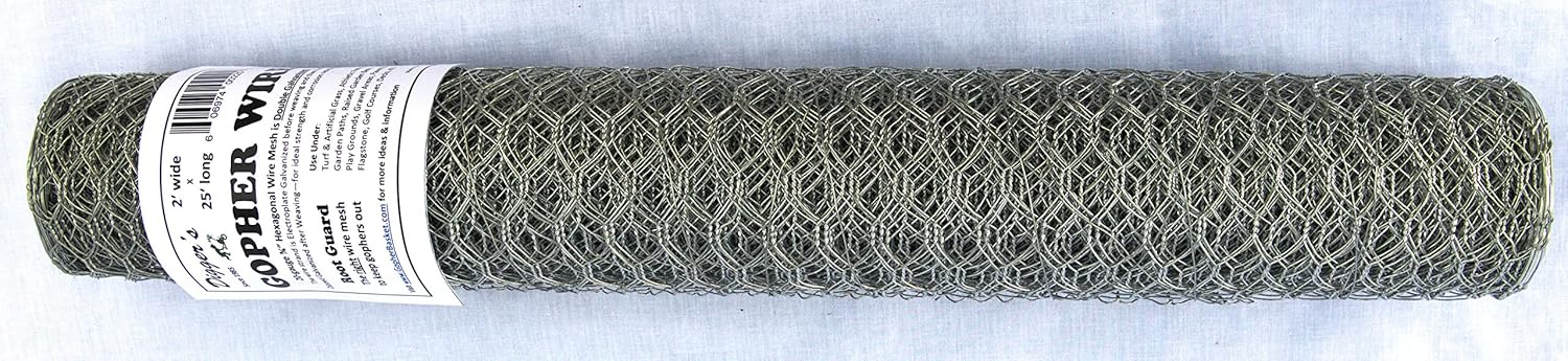 Amazon.com: Diggers Digger'S Root Guard Gopher Wire Roll 2 ' X 25 ...