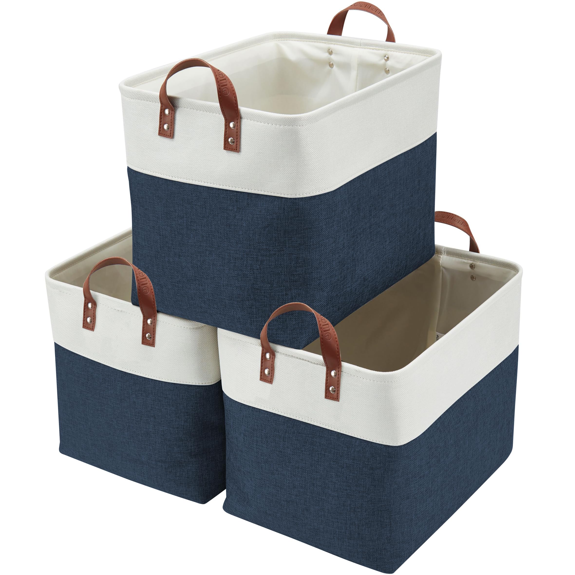 Amazon.com - DECOMOMO Fabric Storage Basket Large Closet Storage Bins ...