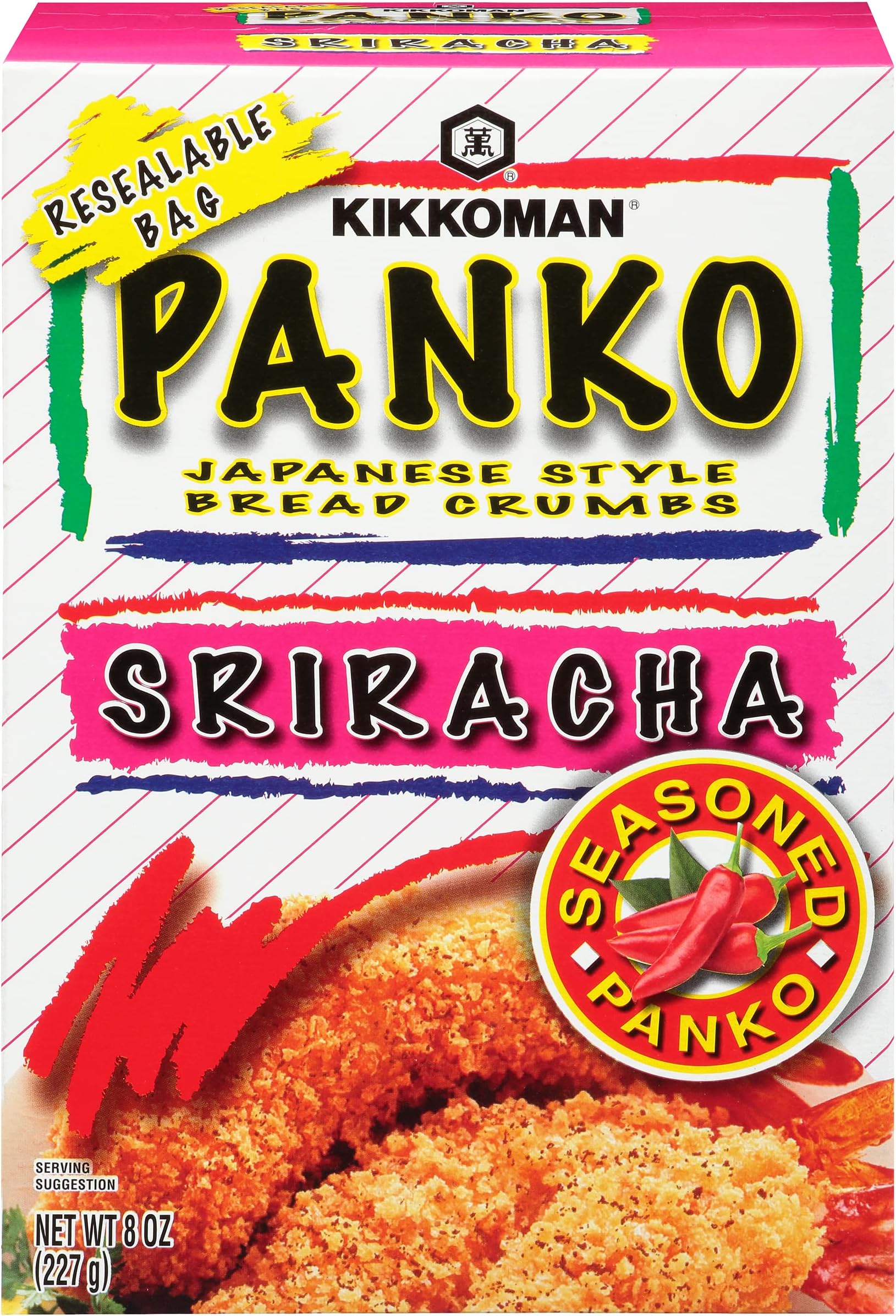 Amazon.com : Kikkoman Sriracha Panko – Japanese Style Bread Crumbs ...
