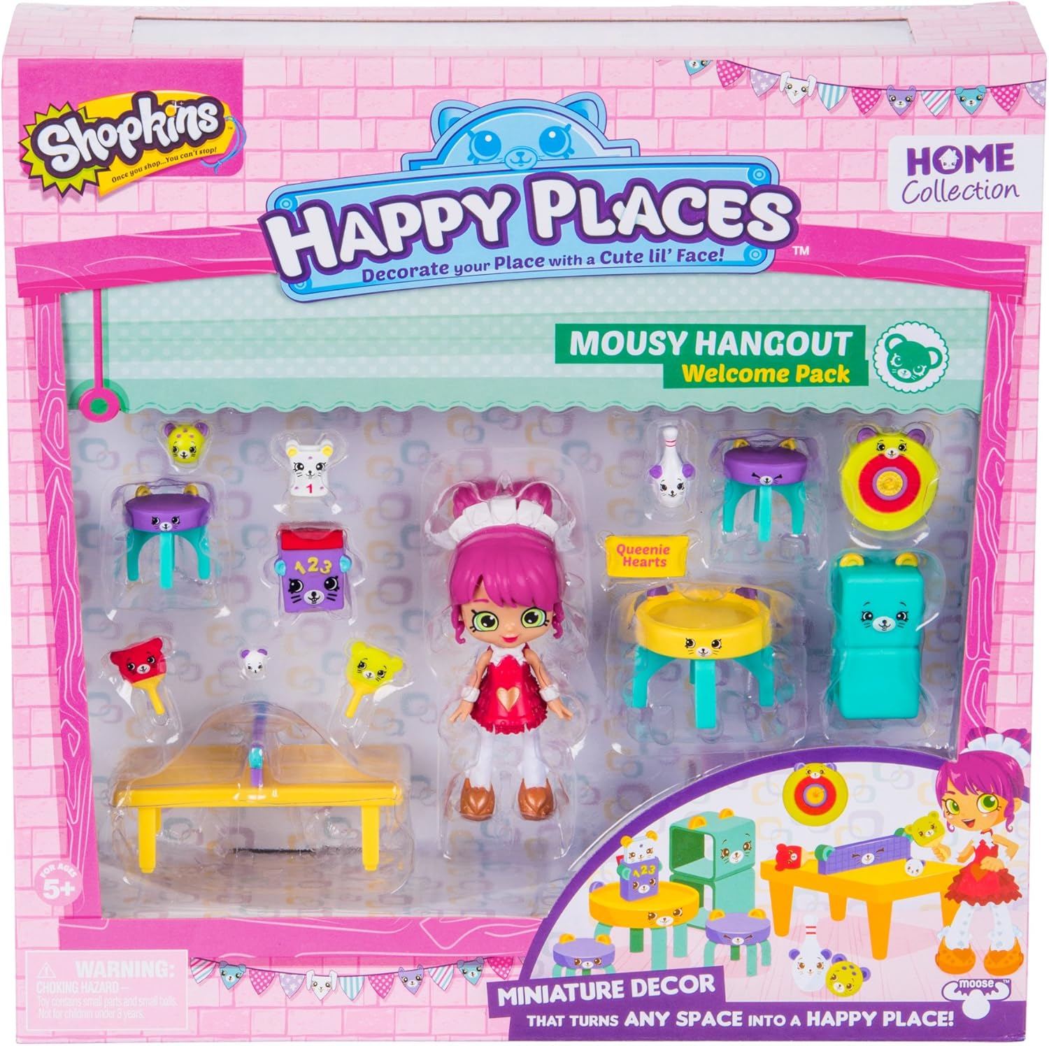 Amazon.com: Happy Places Shopkins Season 2 Welcome Pack Mousy Hangout ...