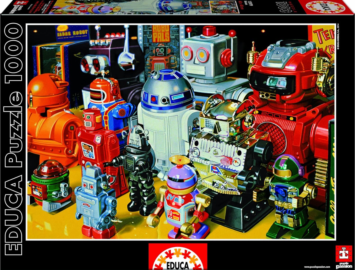 Amazon.com: Educa Robots Puzzle, 1000-Piece : Toys & Games