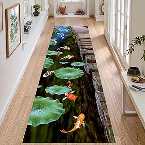 Amazon.com: Optical Illusion Runner Rug, 2x10ft, 3D Wooden Plank Bridge ...