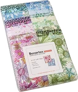 Amazon.com: Pat Sloan Sleepovers Strip-Pies 40 2.5-inch Strips Jelly Roll Benartex : Arts ...