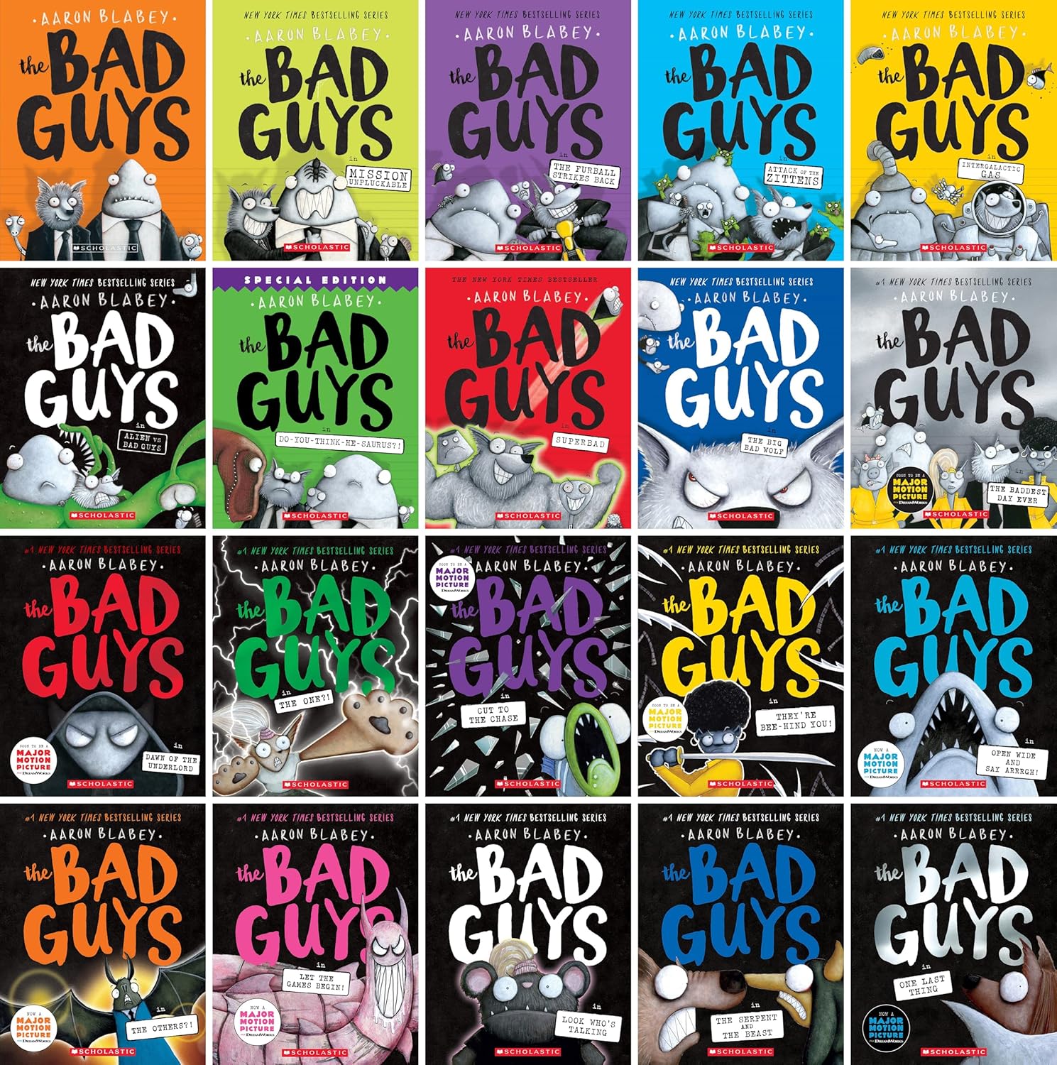 Bad Guys Series Complete Set (Books 1-20): Aaron Blabey: 9781338894646 ...
