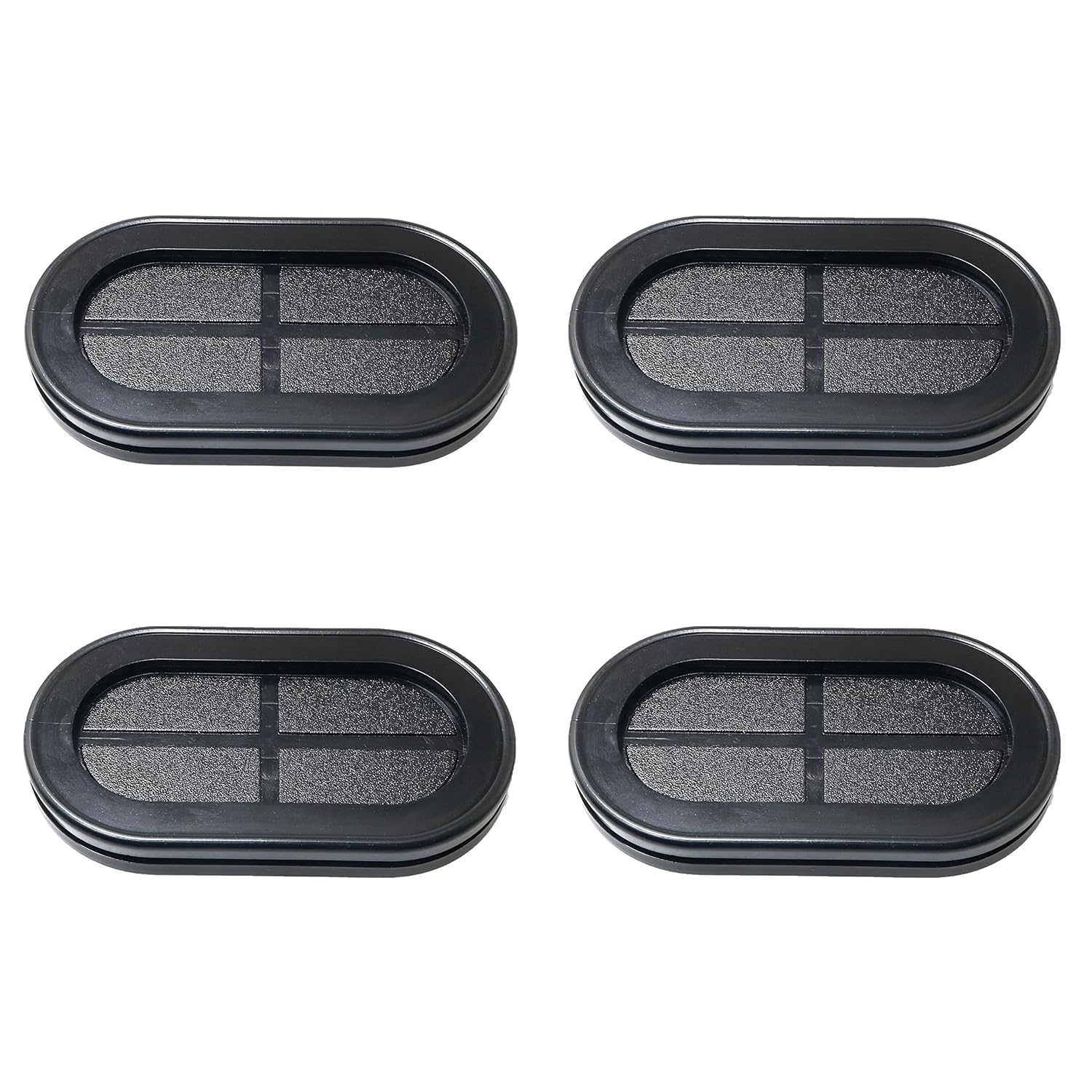 RLECS 4pcs Oval Blanking Grommets Rubber Closed Blind Plug Bung Cable ...