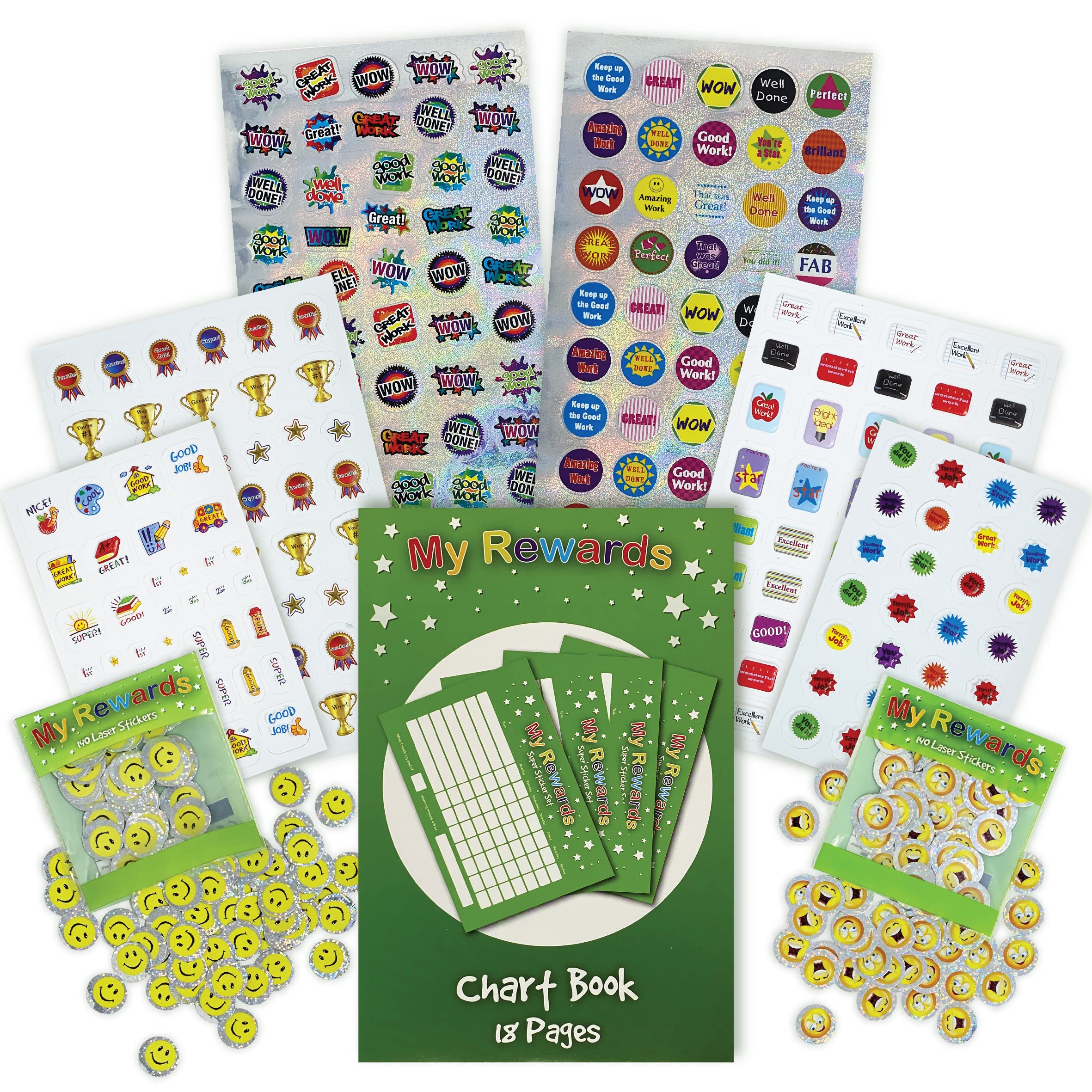 Buy Reward Stickers & Reward Chart Book - Over 560 Incentive Stickers ...
