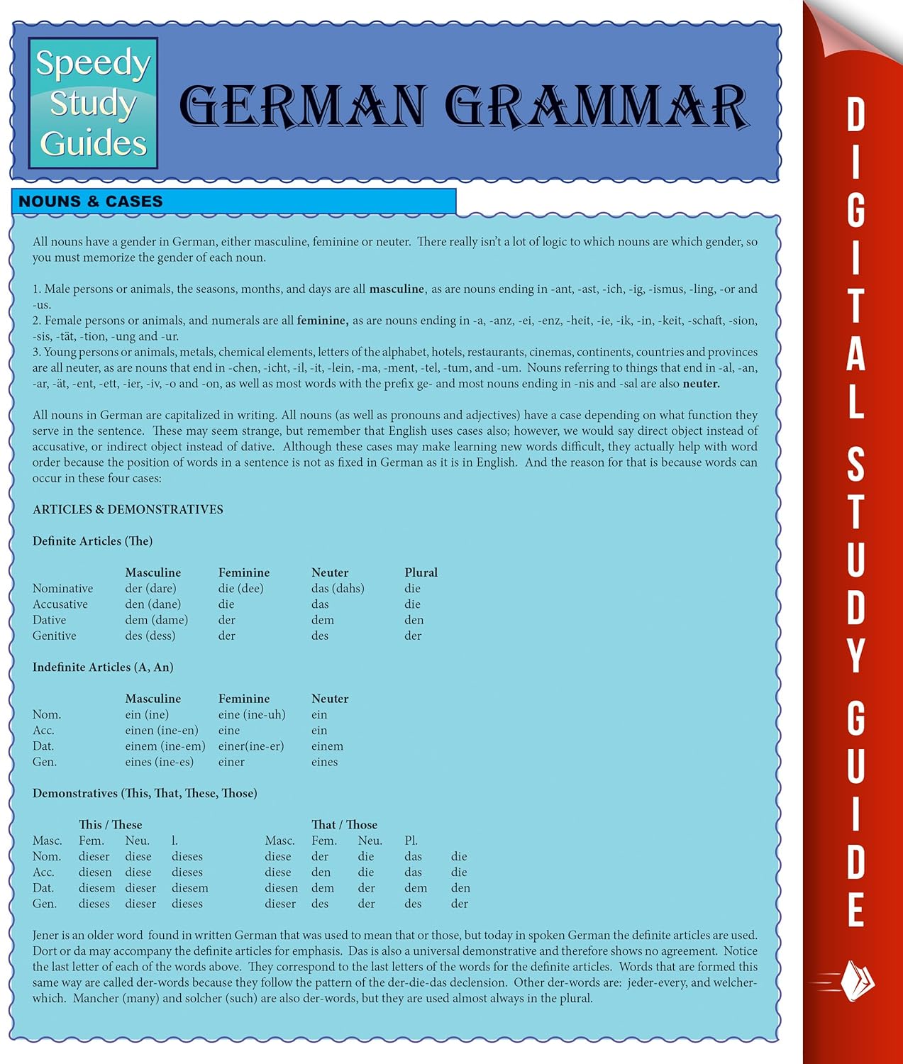 German Grammar (Speedy Study Guides) (German Edition) - Kindle edition ...