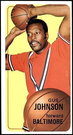 Amazon.com: 1970 Topps # 92 Gus Johnson Baltimore Bullets (Wizards ...