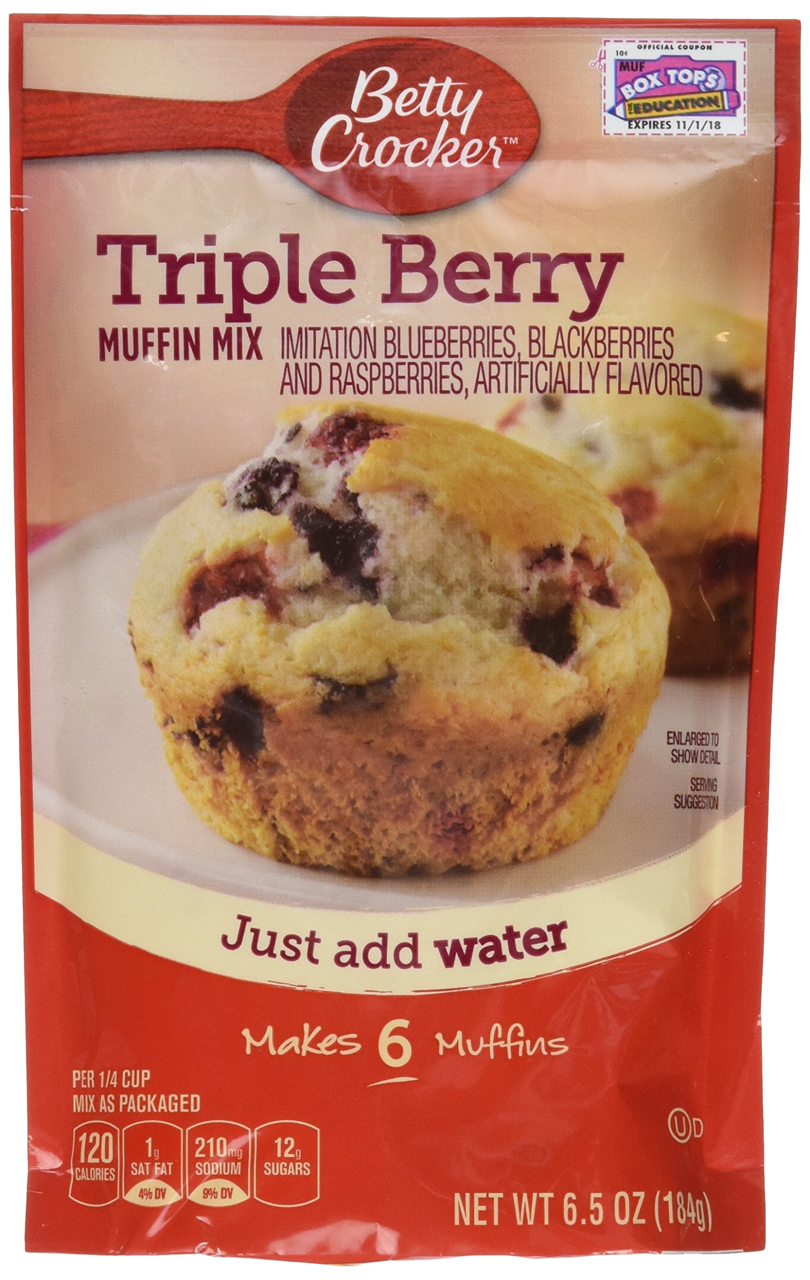 Betty Crocker Muffin Mix 6.5 oz Packet (Triple Berry)