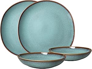 like. by Villeroy & Boch - Lave glacé Geschirr Set aus Steingut, 4tlg., Pottery Look ...