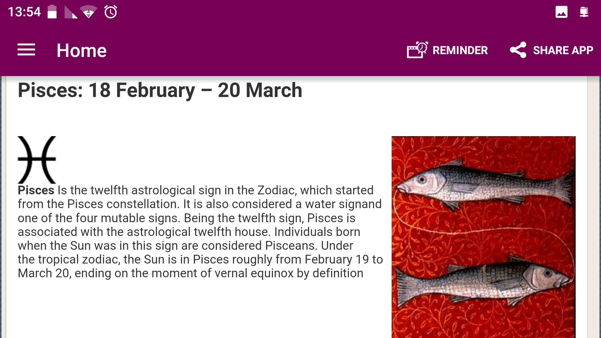 Pisces Astrology and Horoscope - App on Amazon Appstore