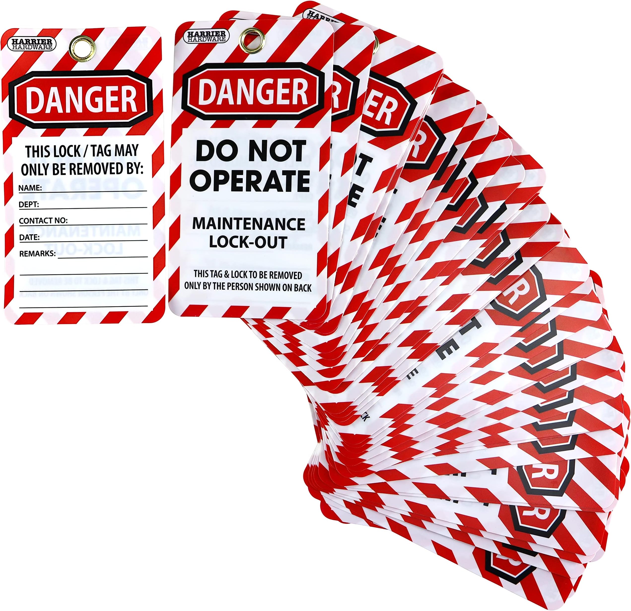 Amazon.com : Hotwork Permit Status Tags, 2 Part Carbonless 5 5/8" x 8 ...