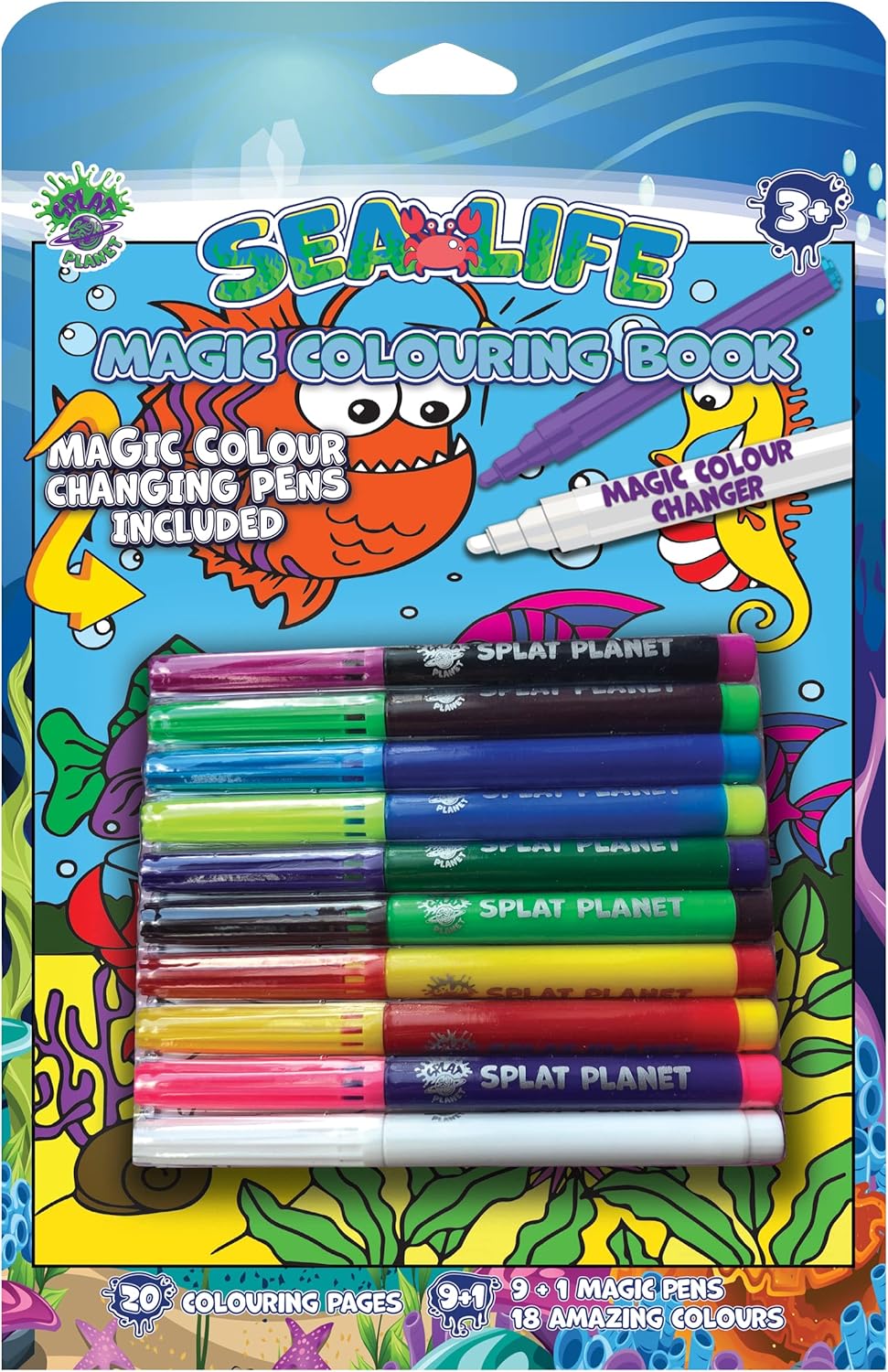 Amazon.com: Splat Planet Sea Life Under The Sea Magic Coloring Book ...