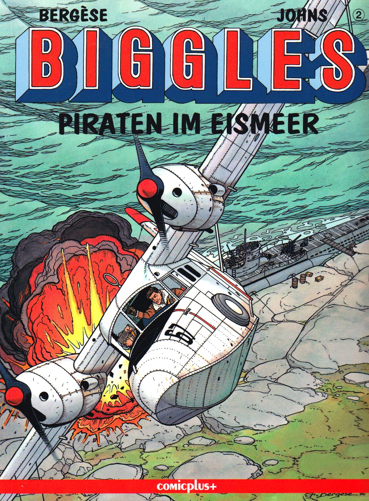 Biggles. Comic: Biggles, Bd.2, Piraten im Eismeer (comicplus) : Bergèse ...
