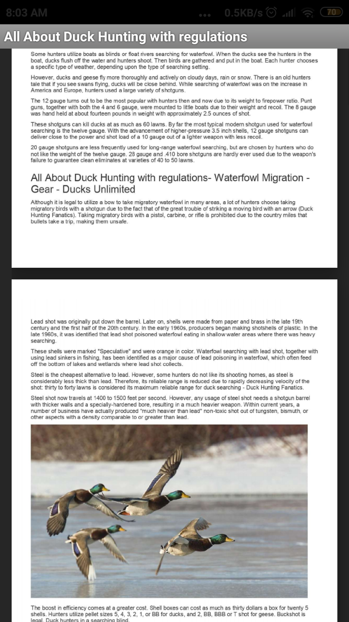 All About Duck Hunting with regulations - App on Amazon Appstore