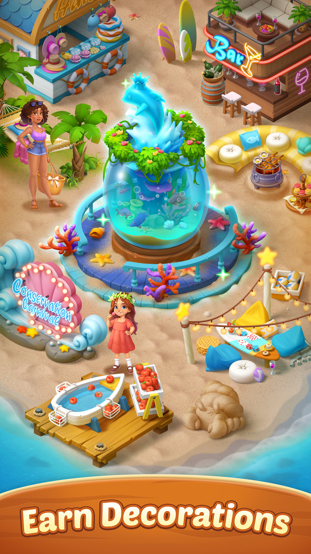Seaside Escape®: Merge & Story - App on Amazon Appstore