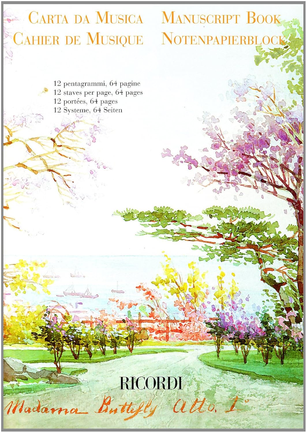 Amazon.fr - Carta da Musica 12 pentagrammi, 64 pagine - Butterfly ...