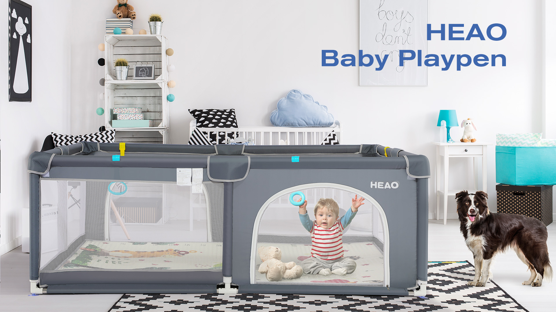 Watch HEAO Large Baby Playpen Installation Video on Amazon Live