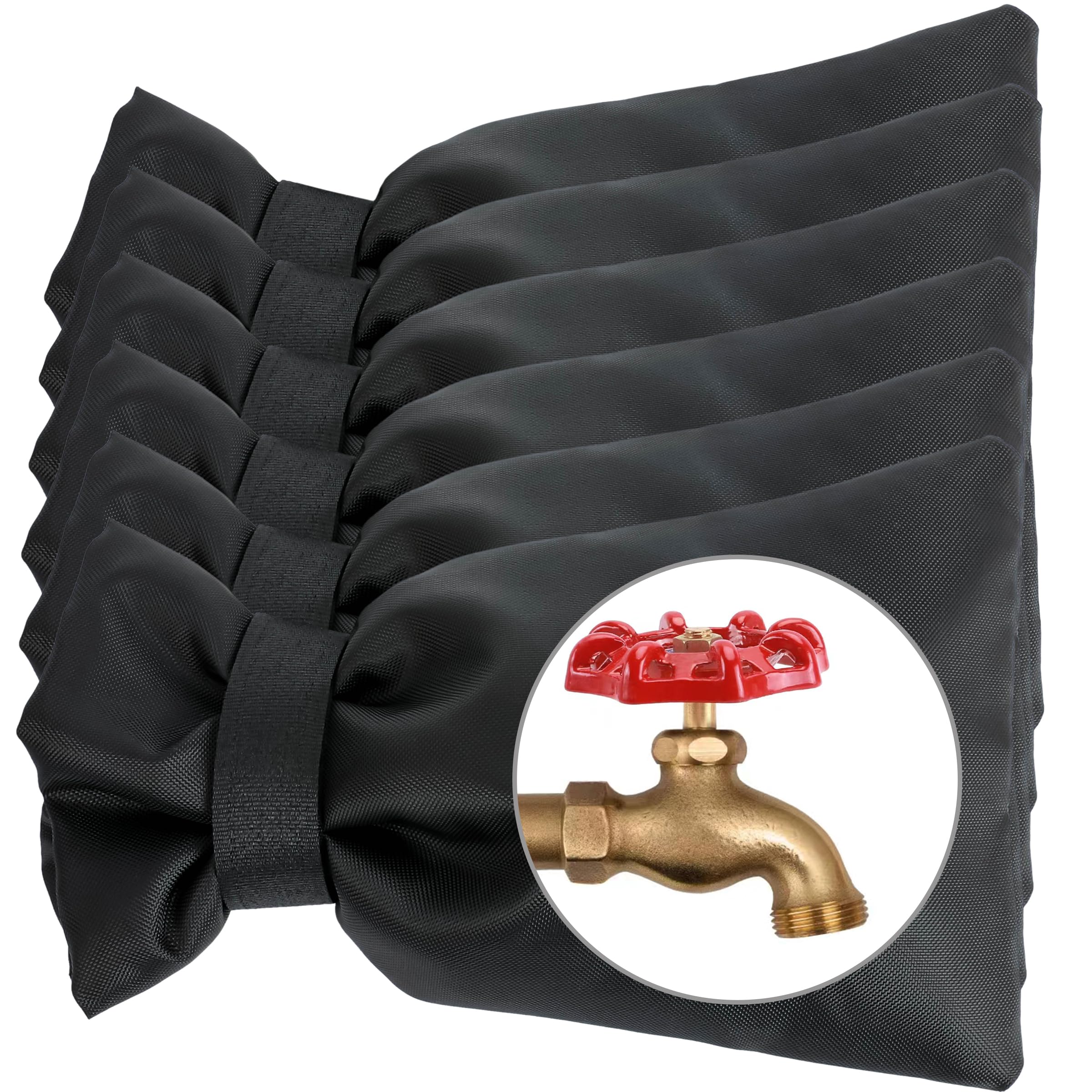 Amazon.com: Outdoor Faucet Covers for Winter,6 Pack Faucet Cover Freeze ...