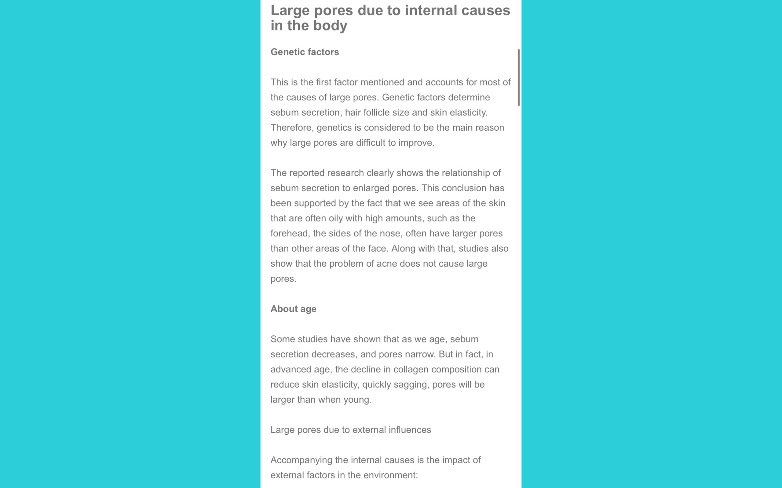 HOW TO FIX LARGE PORES GUIDE - App on Amazon Appstore