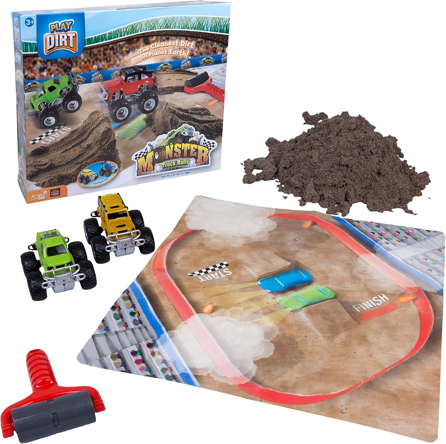 Amazon.com: Play Dirt Monster Truck Rally - Unique Play Dirt for ...