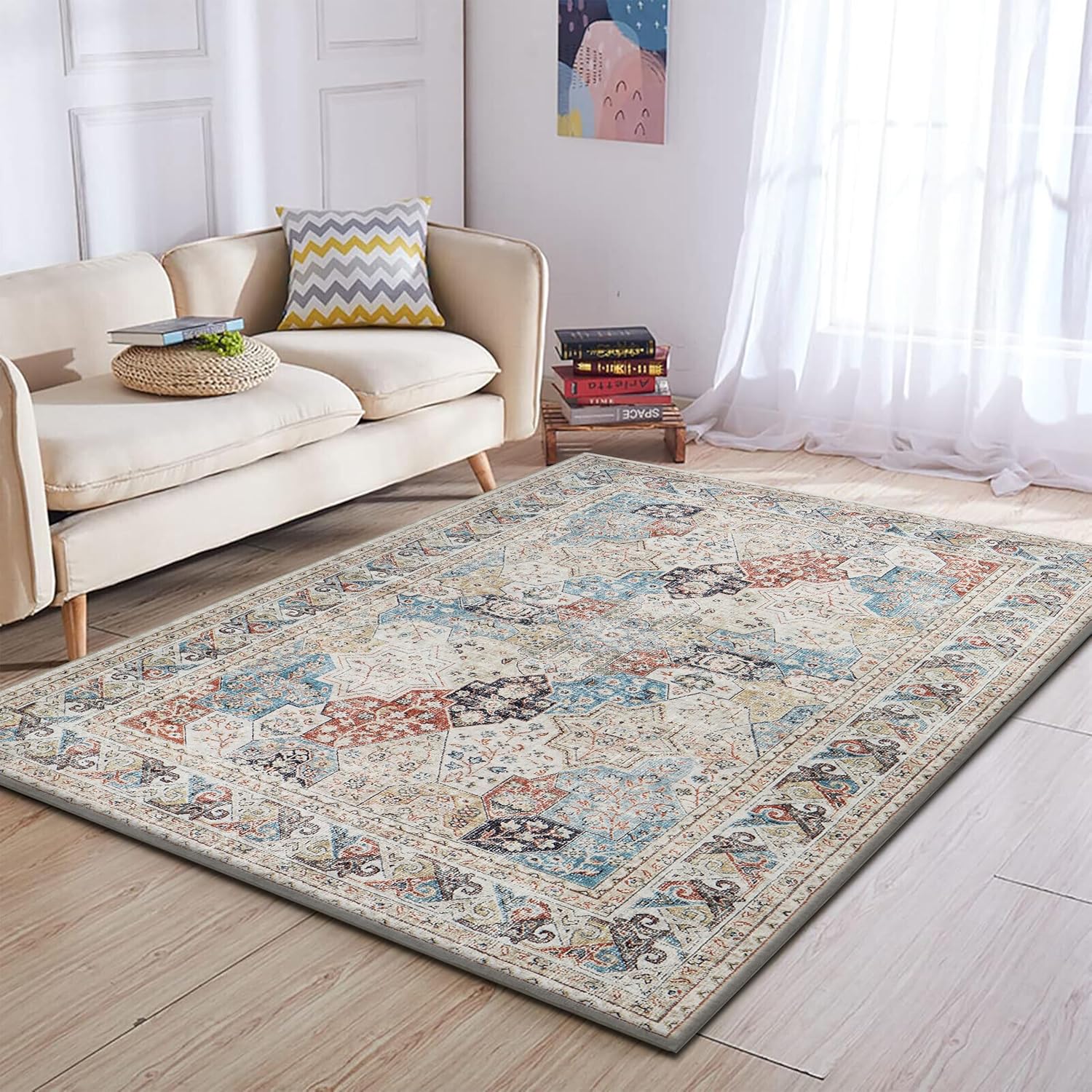 Aspire Homeware Rugs for Bedroom Living Room - Traditional Area Rugs ...