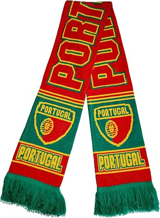 Amazon.com: Portugal Scarf | Soccer Fan Scarf | Premium Acrylic Knit ...