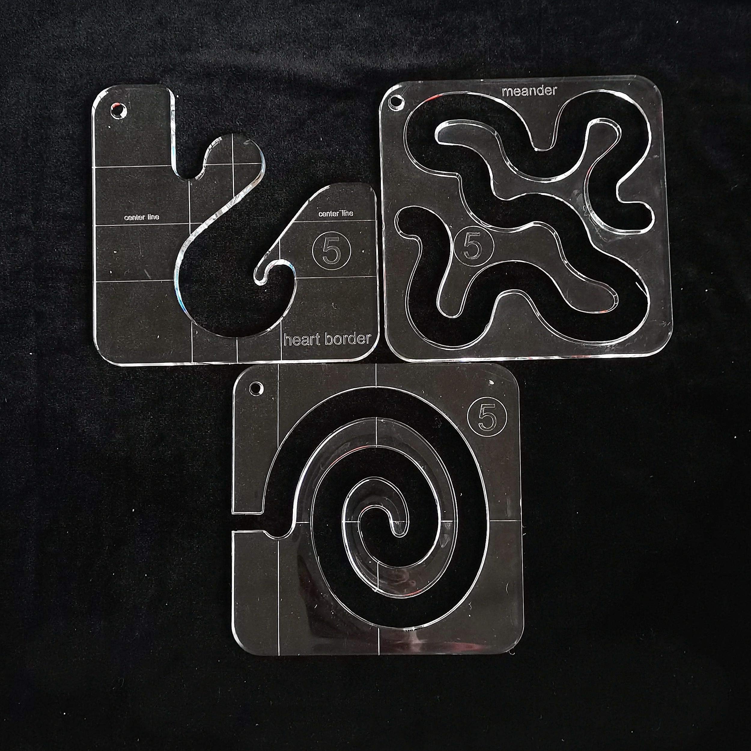 Amazon.com : HONEYSEW New Quilting Ruler Free Motion Quilting Template ...