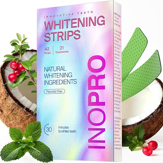 Amazon.com: InoPro Teeth Whitening Strips 21 Treatments Kit - Teeth ...