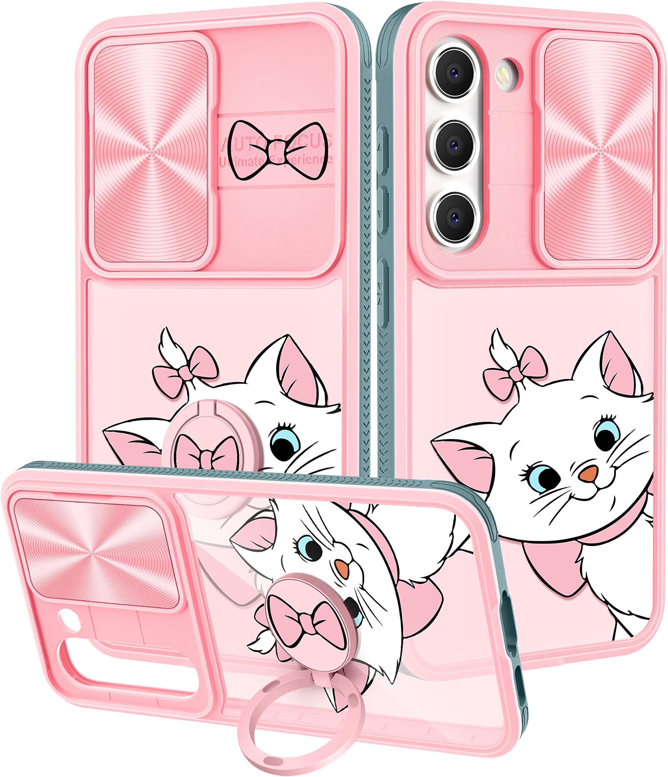 Amazon.com: Joyleop (2in1 for Galaxy S23 Case Cartoon Cute Cat for ...