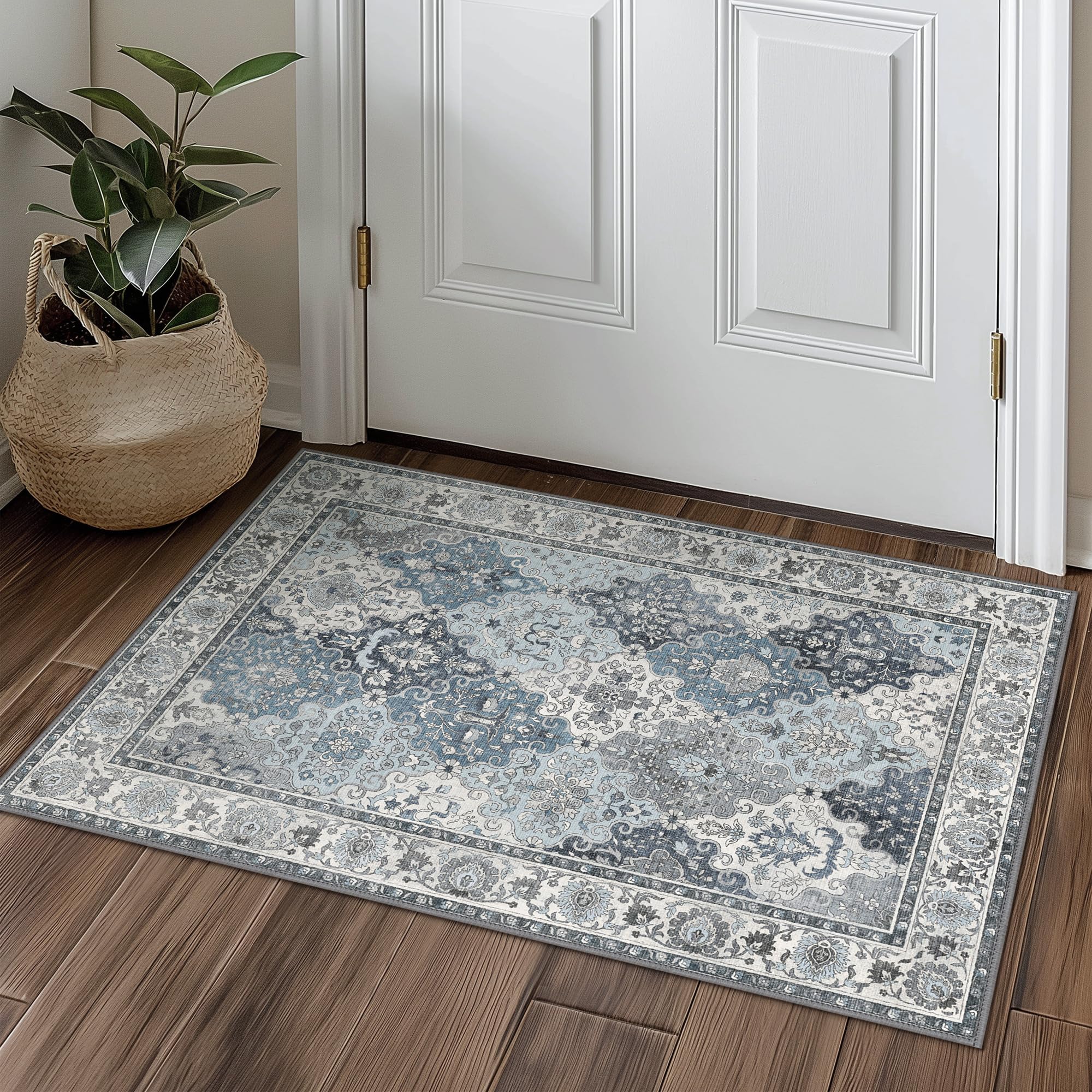 Amazon.com: Bavni Area Rug 2X3, Small Aesthetic Entryway Rug, Non Slip ...