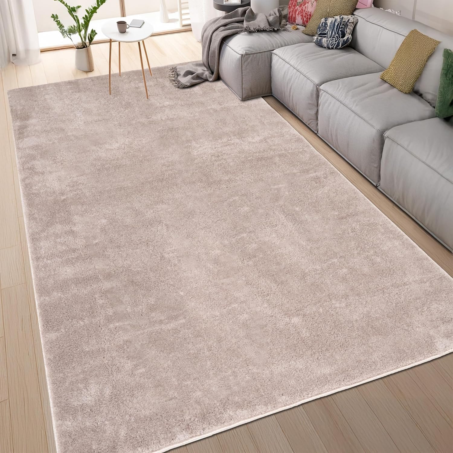 homeart Area Rugs – Soft, Short Pile Monochrome Carpets - Anti-Slip ...