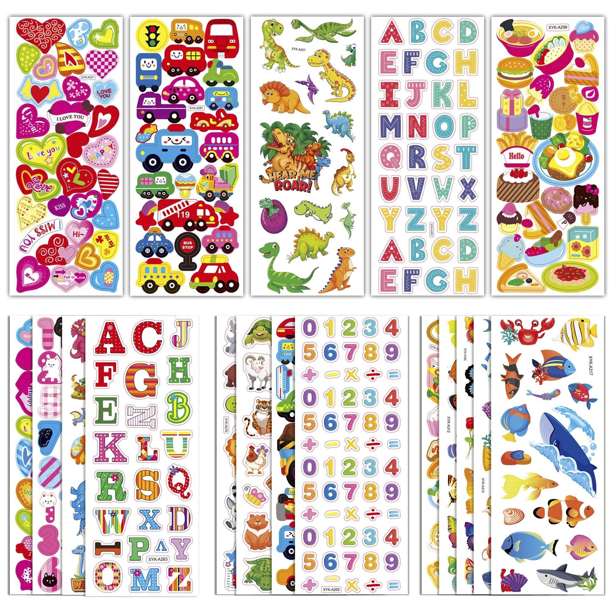 Snapklik.com : Back To School Supplies - Puffy Stickers,3D Stickers For ...