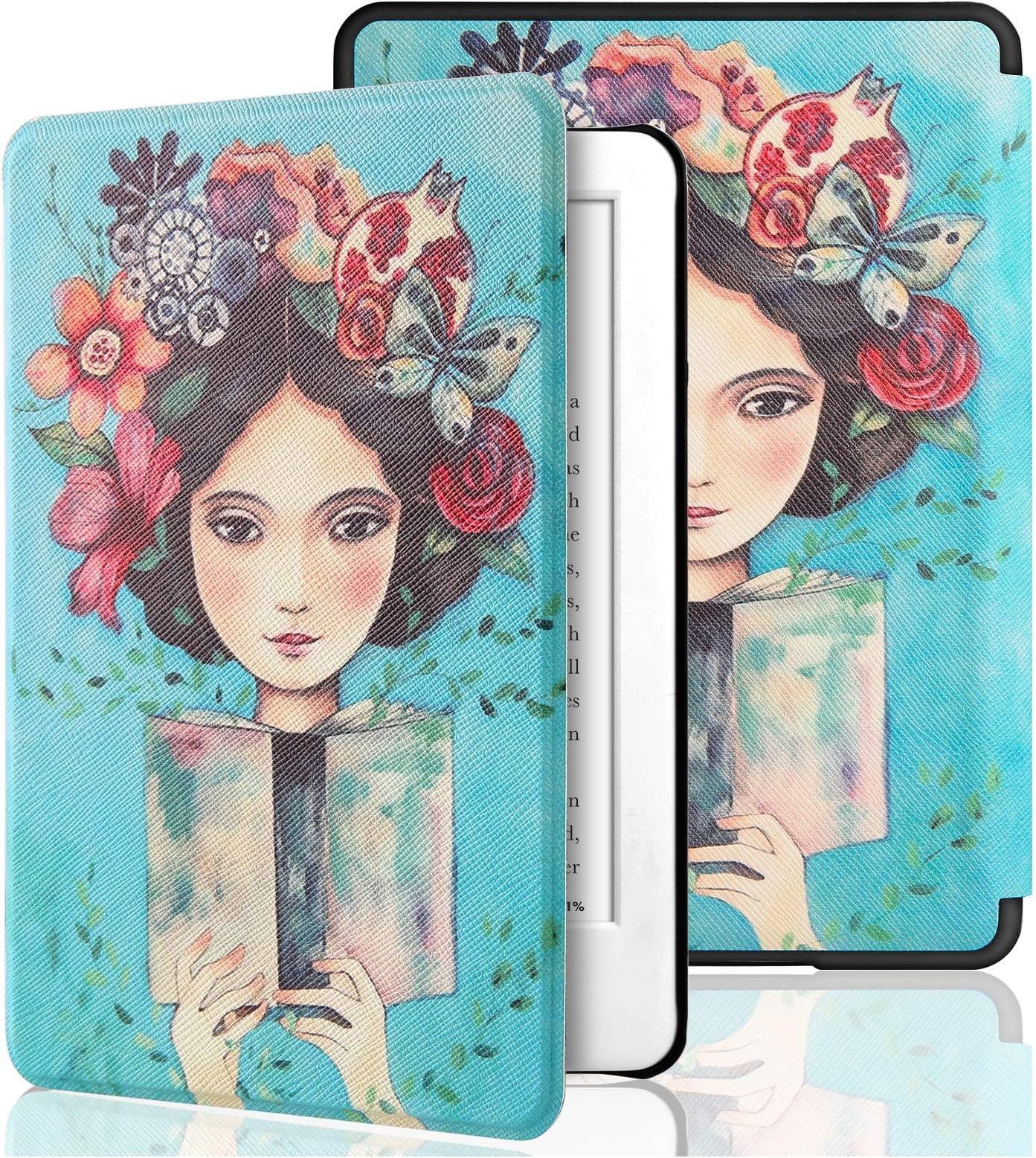 SwooK Magnetic Flip Cover case for Old Kindle Paperwhite 1 2 3 7th Gen ...