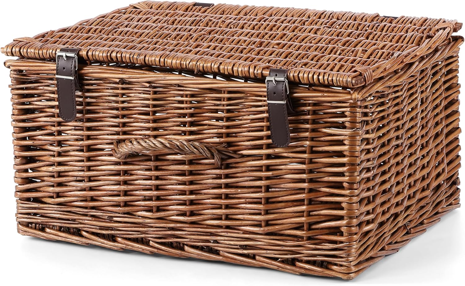 Natural Dyed Wicker Hampers with Lid Perfect for Gift Hampers Shelf ...