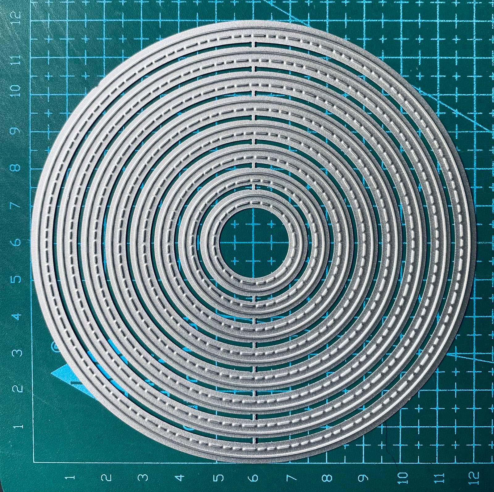 Amazon.com: Nesting Circle Metal Die Cuts,DIY Craft Cutting Template ...