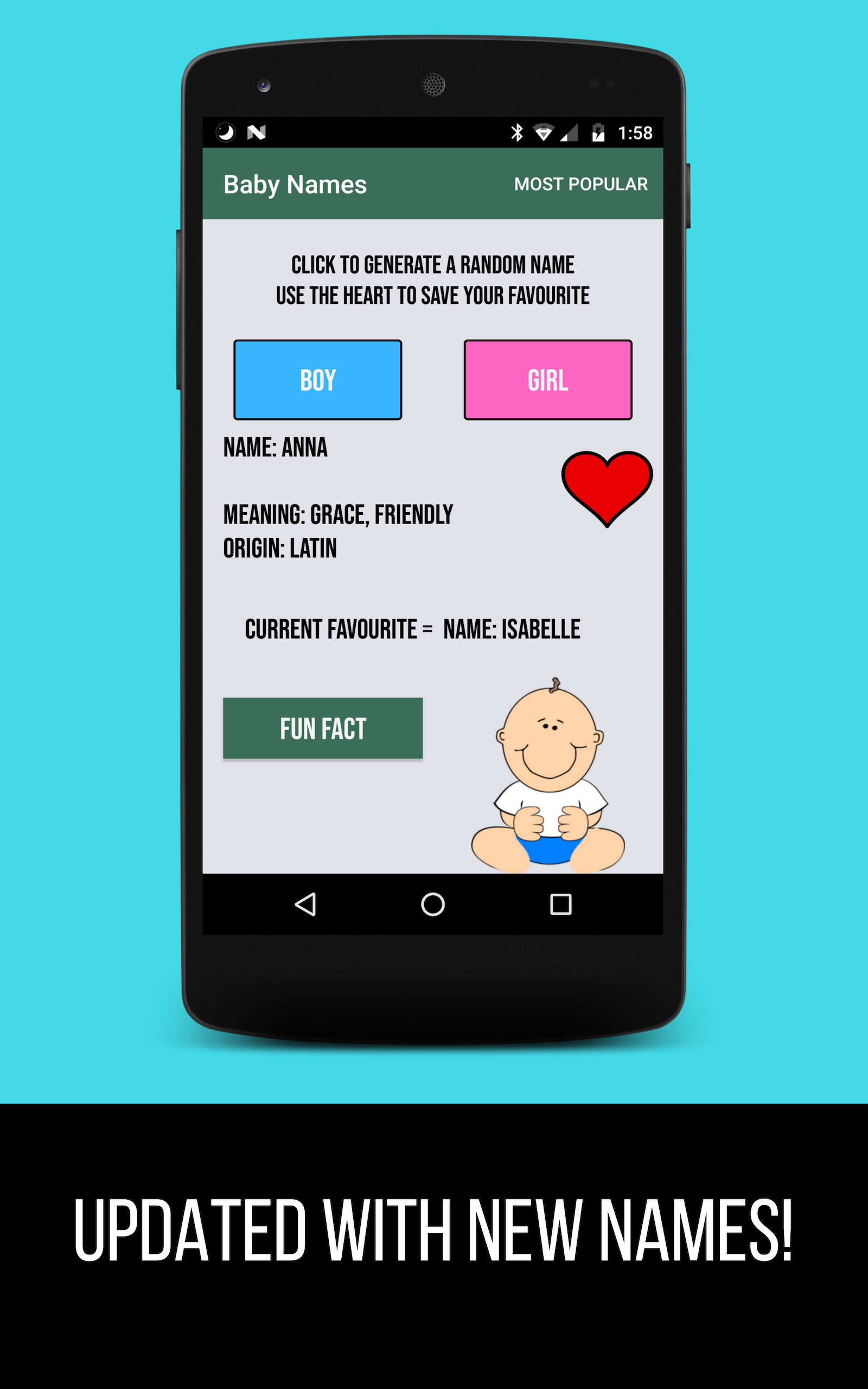 Baby Names Generator - App on the Amazon Appstore