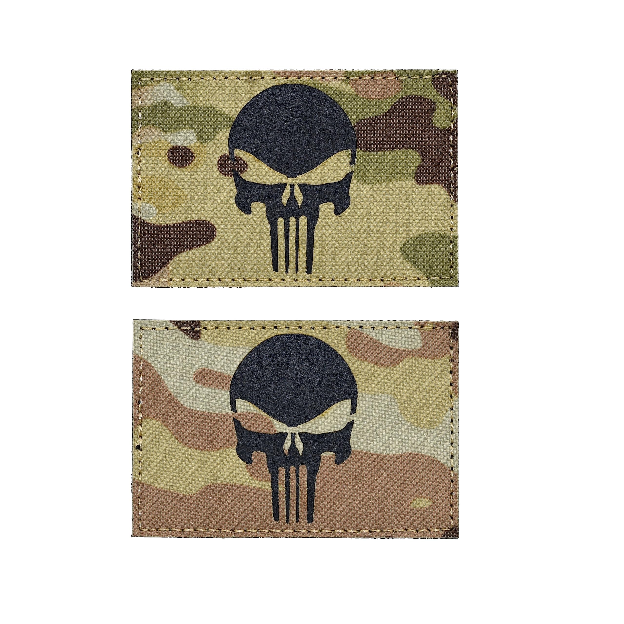 Amazon.com: Multicam Infrared IR Dead Skull Flag Patch Set, 2x3 inch ...