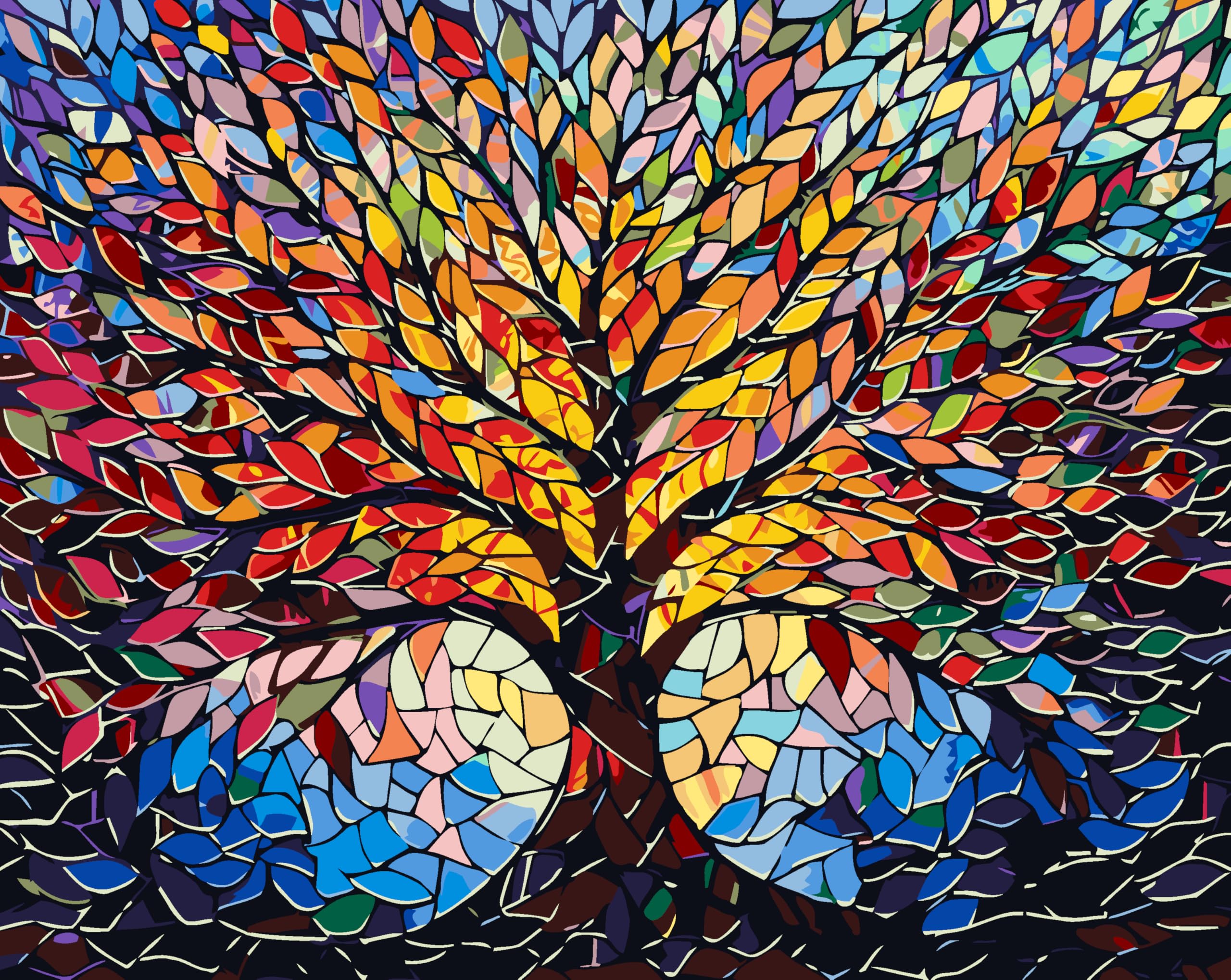 Amazon.com: GXGLLPZBY Tree of Life Paint by Numbers Kit for Adults ...