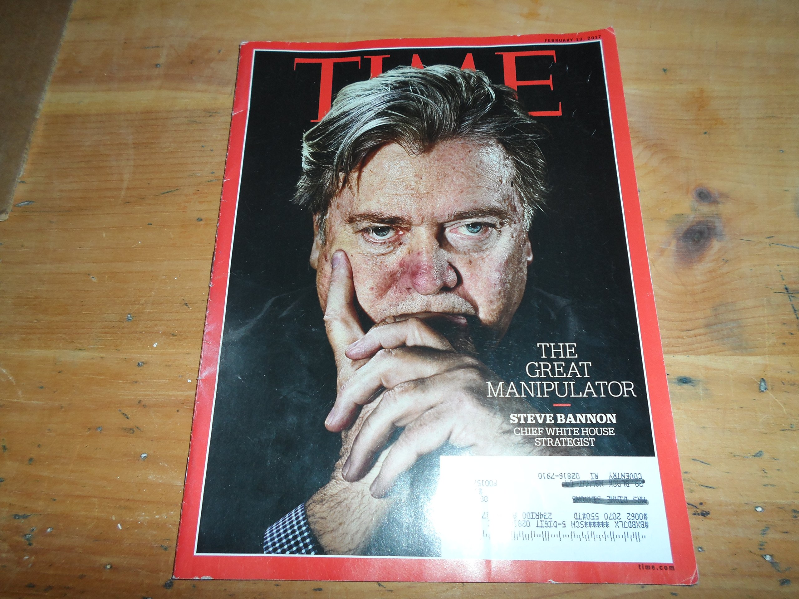 Time Magazine (February 13, 2017) Steve Bannon: The Great Manipulator ...