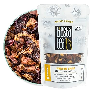 Amazon.com : Tiesta Tea - Fireside Spice, Loose Leaf Mulled Wine Herbal ...