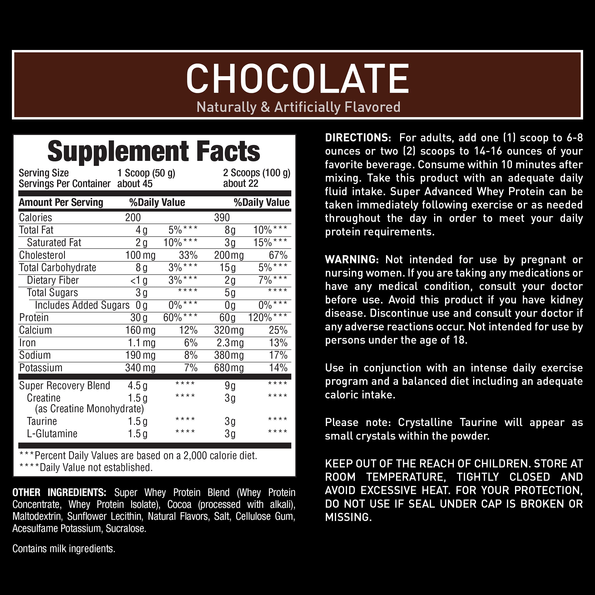 Body Fortress Whey Protein Powder, 60g Protein and 12g BCAA's (per 2 ...