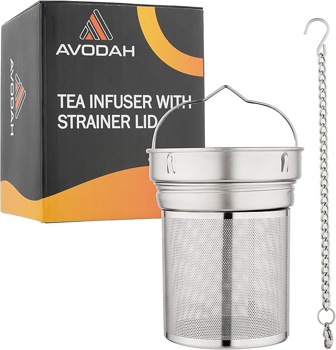 Amazon.com: Avodah Tea Infuser Basket with Tea Strainer Lid. Large ...